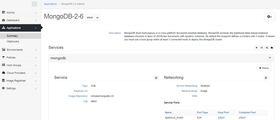 Managing MongoDB Clusters with Docker and Nirmata